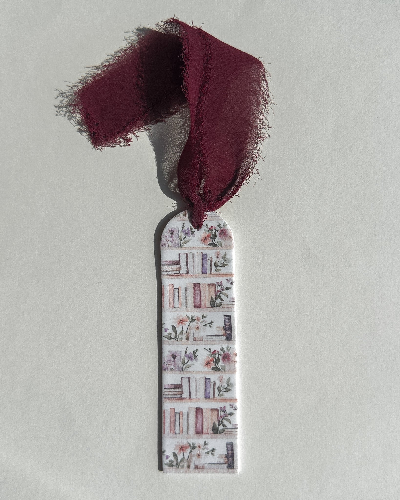 Bookshelf Bookmark | Polymer Clay Bookmark – Clay & Fern Co.