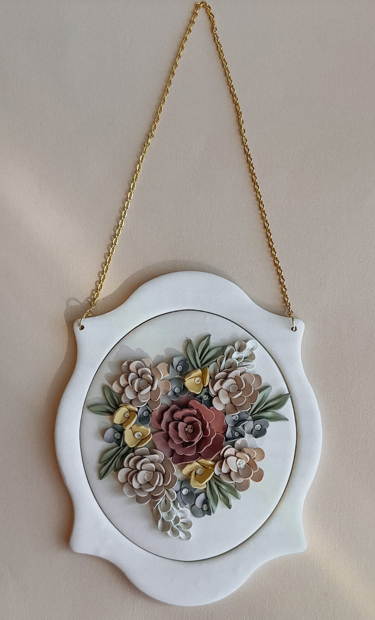 Emmy Wall Hanging | Polymer Clay Wall Hanging – Clay & Fern Co.