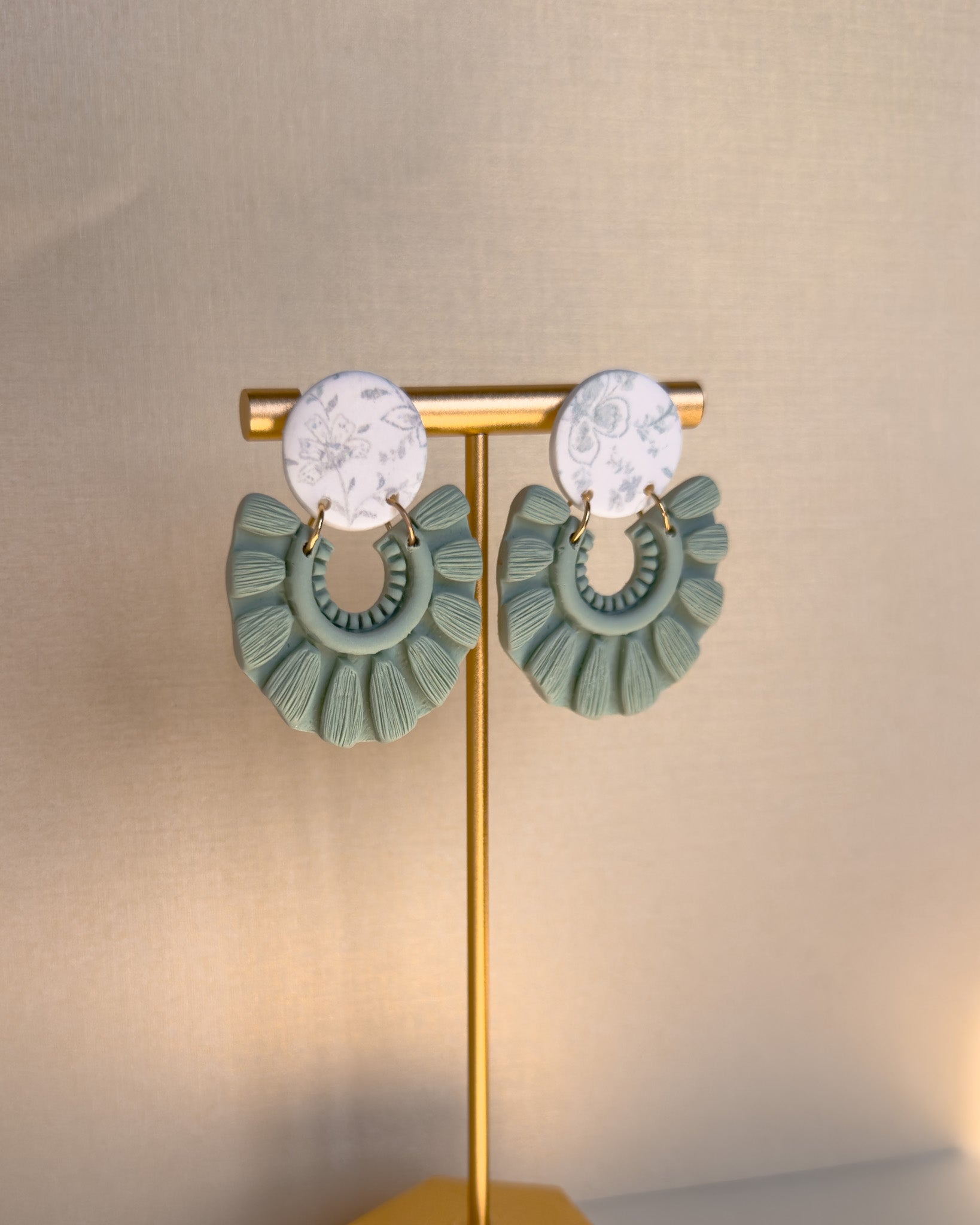 June | Macrame Polymer Clay Earrings – Clay & Fern Co.