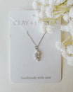 Hyacinth Necklace - Silver Wedding Jewelry | Clay & Fern Co.
