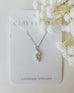 Hyacinth Necklace - Silver Wedding Jewelry | Clay & Fern Co.