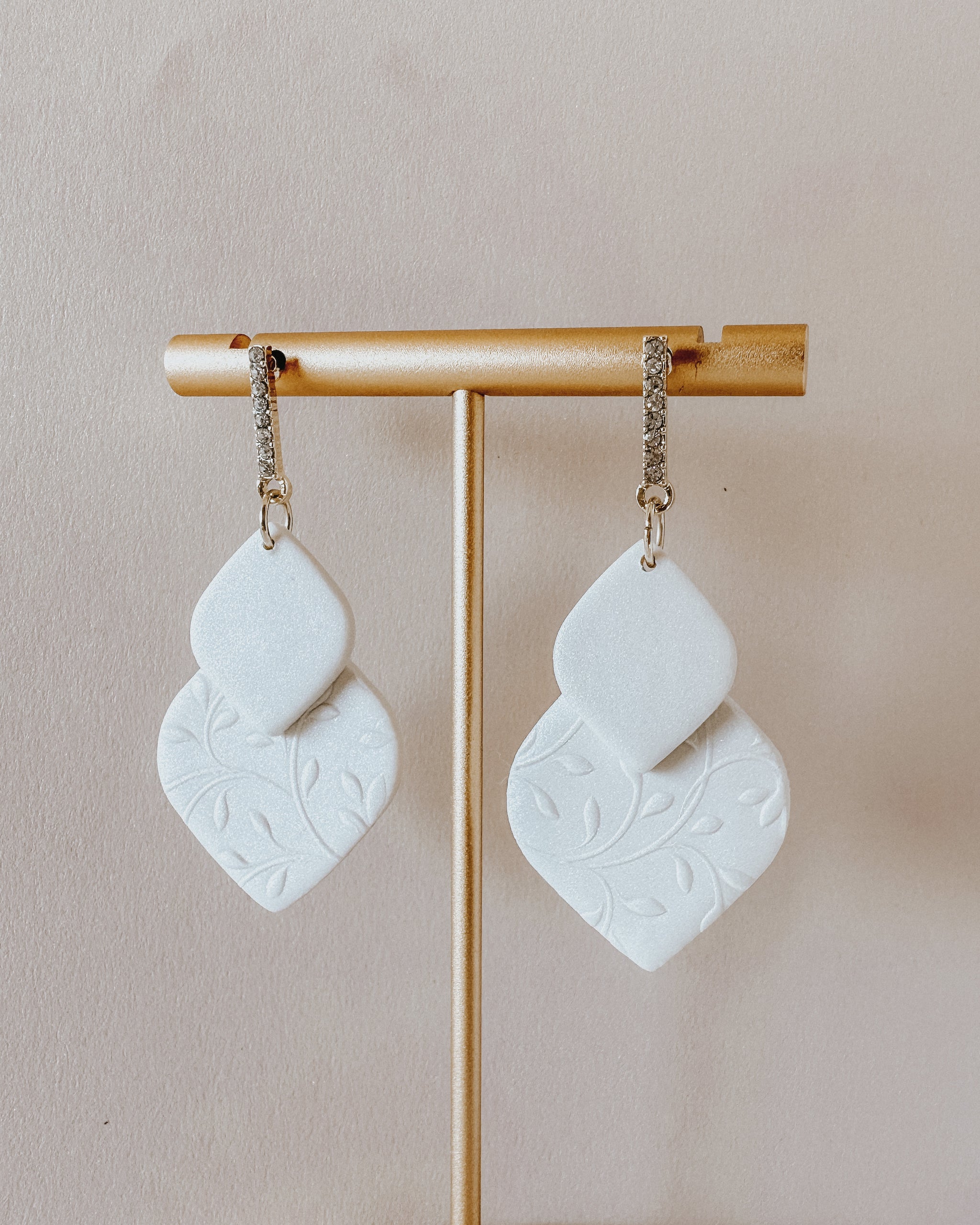 Darling Earrings - Statement Wedding Earrings | Clay & Fern Co.